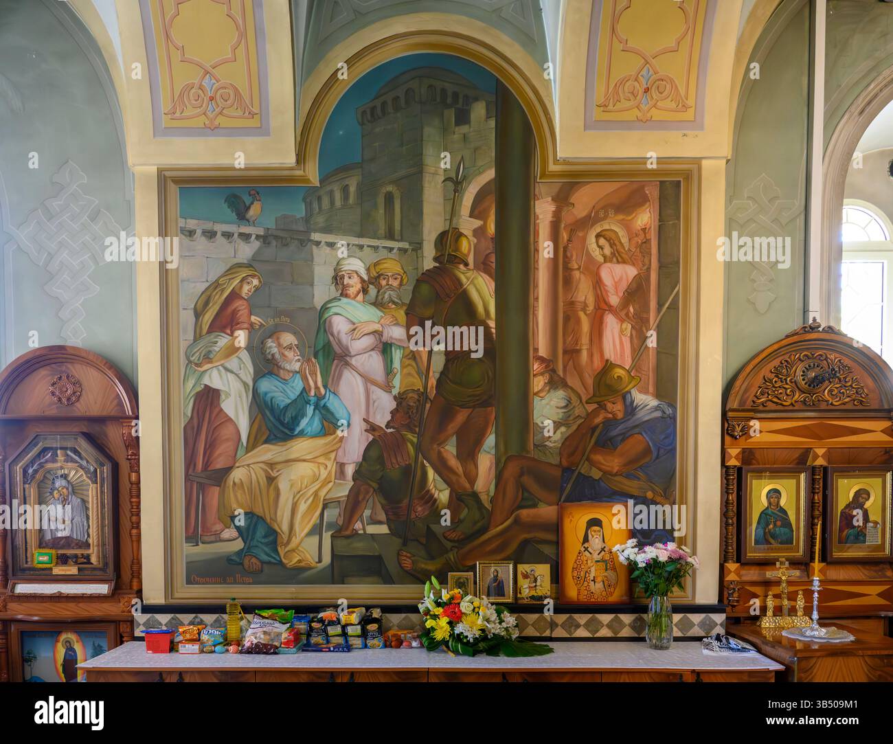 Easter celebrations in the interior of the Church of holy apostles ...