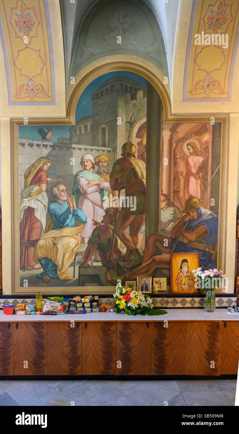 Easter celebrations in the interior of the Church of holy apostles ...