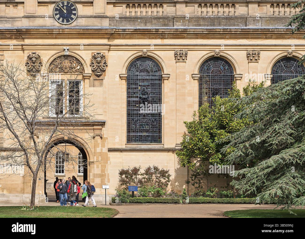 Exterior of the chapel at Trinity College, University of Cambridge ...