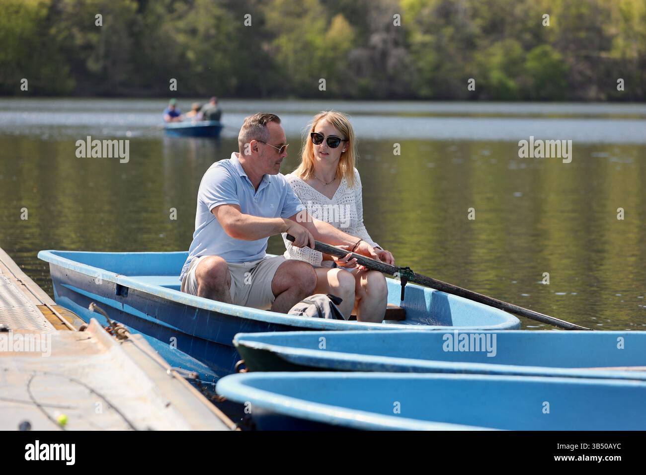 01 May 2025, Saxony-Anhalt, Wendefurth: Visitors are out and about in a ...