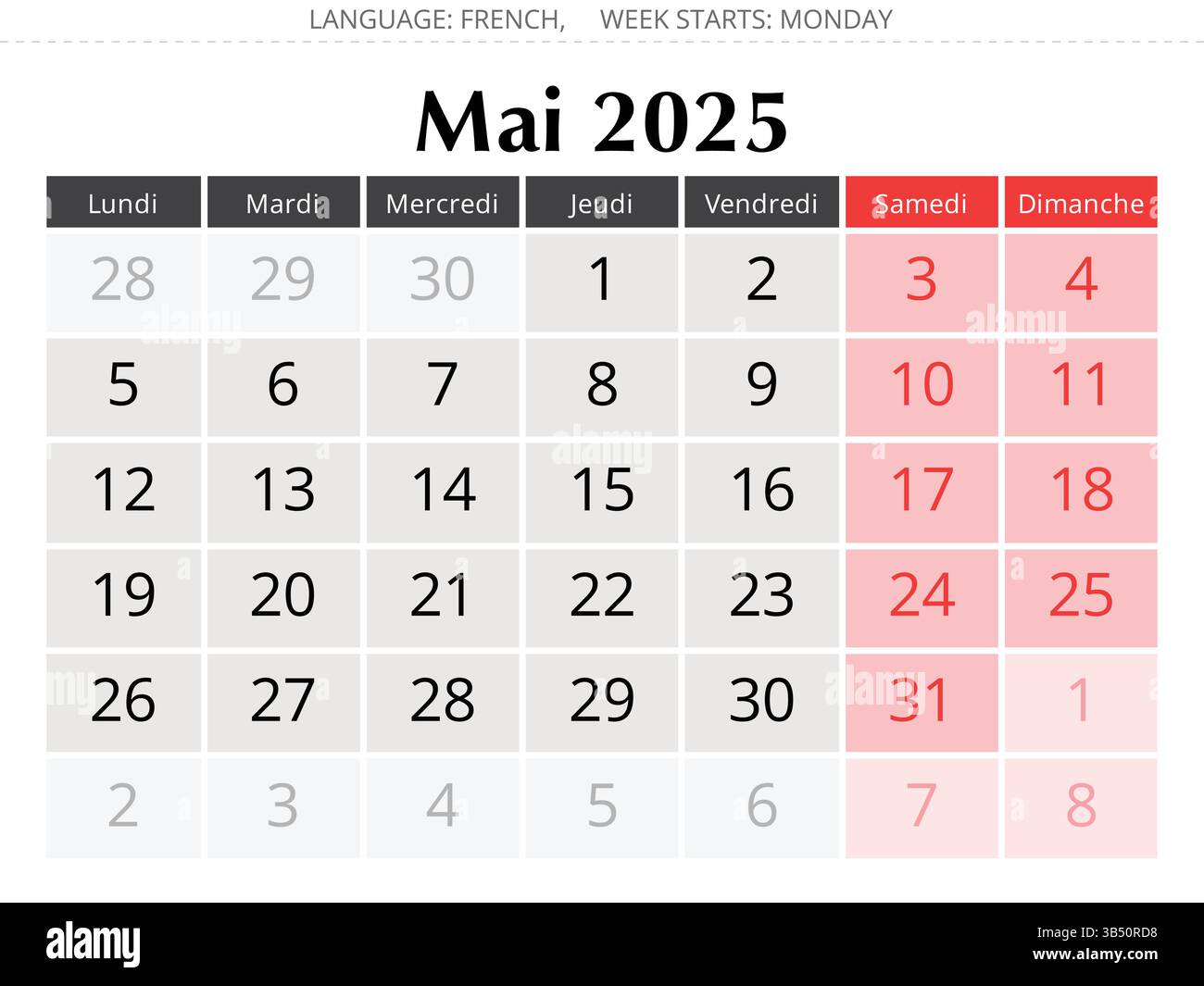 Mai 2025 Stock Vector Images - Alamy