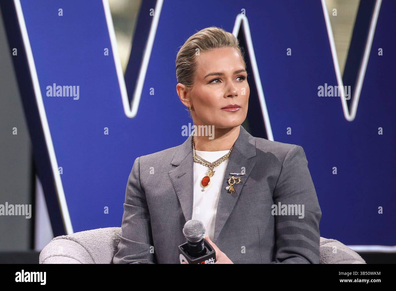 Soccer player Ashlyn Harris participates in the Global Citizen Now ...