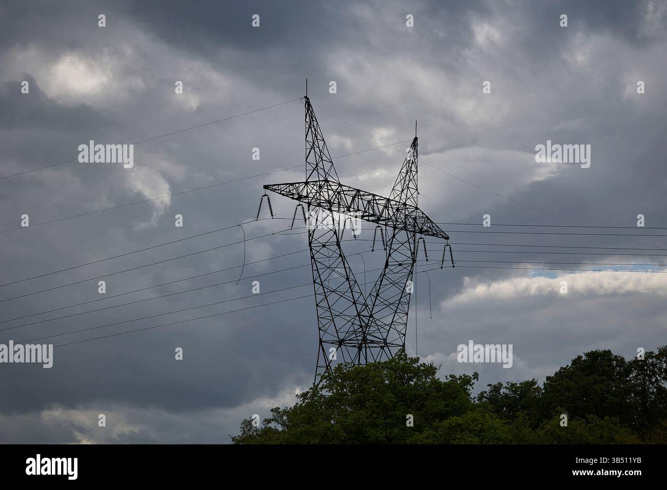 Construction & installation of a high-voltage line to supply power to ...