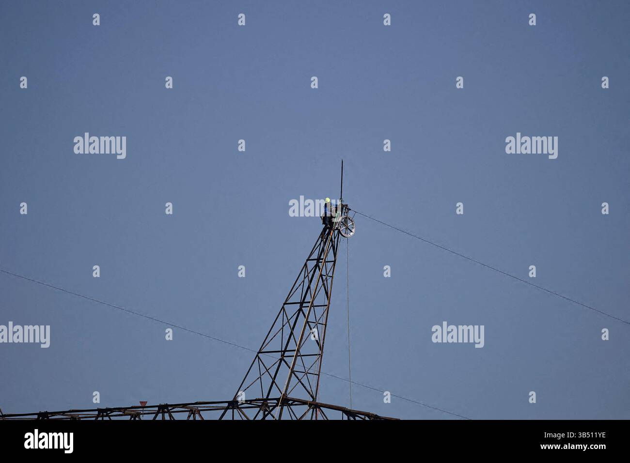 Construction & installation of a high-voltage line to supply power to ...