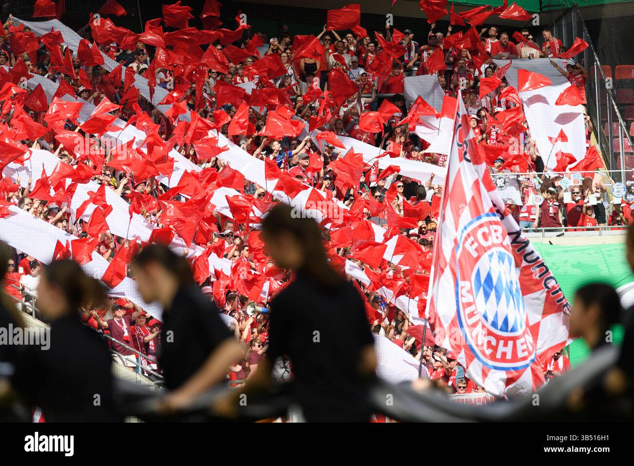 Tifo choreo of FC Bayern fans before the DFB-Cup Final match between FC Bayern Munich and SV ...