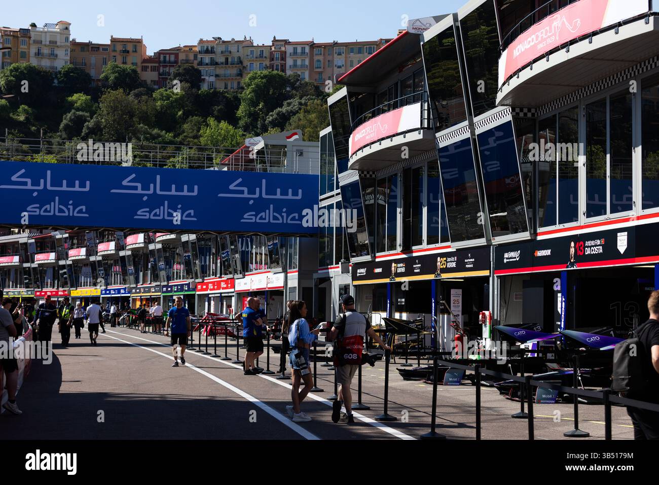 Paddock during the Monaco ePrix, 6th and 7th round of the 2024-25 ABB ...