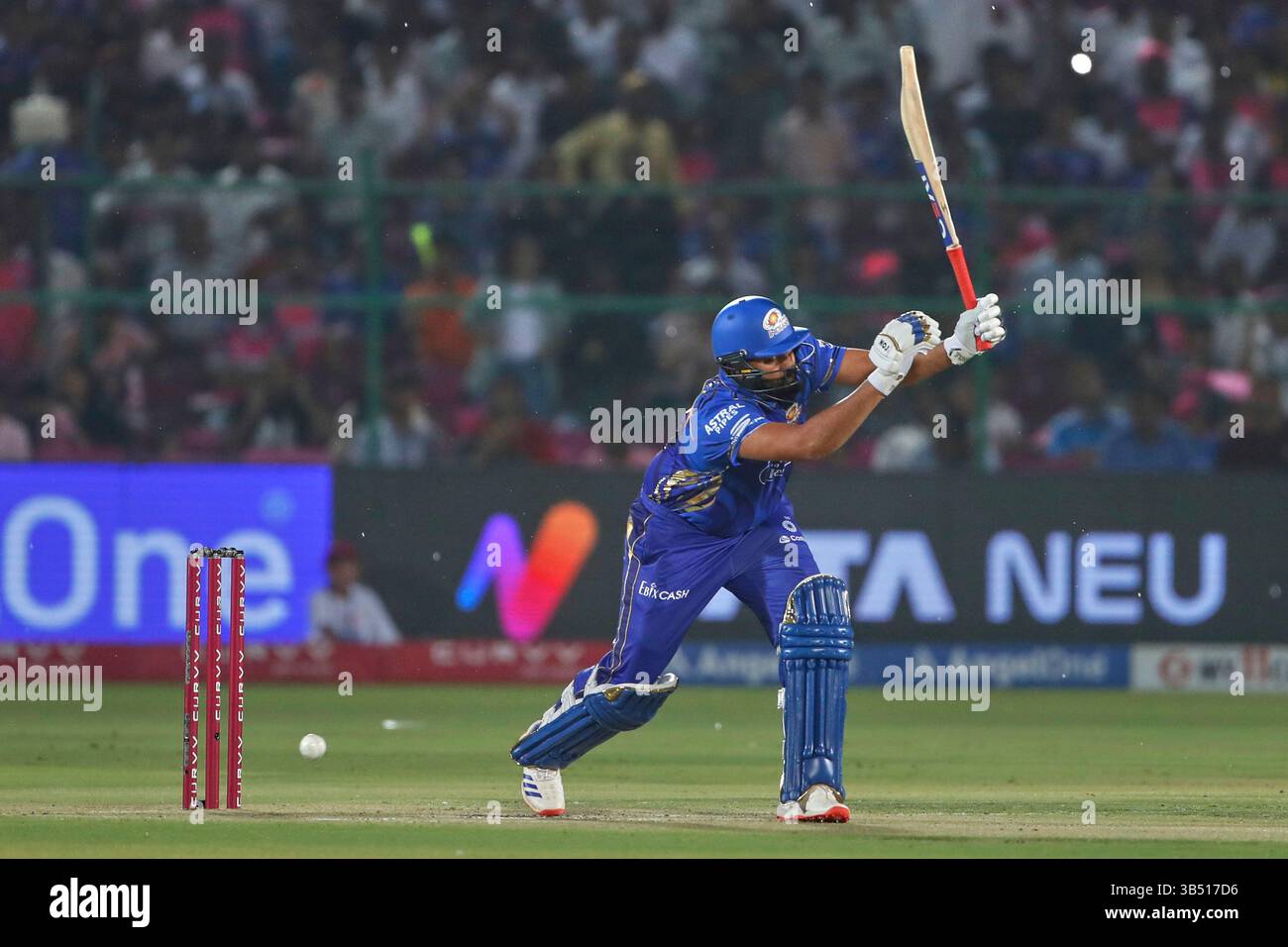 Mumbai Indians' Rohit Sharma plays a shot during the Indian Premier ...