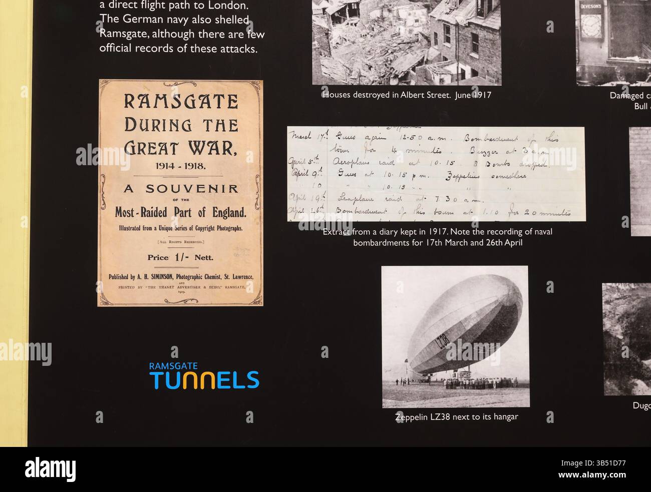 Ramsgate Tunnels, now a tourist attraction, formerly a train line ...