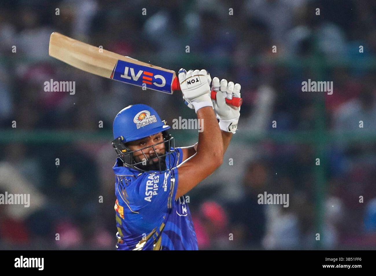 Mumbai Indians' Rohit Sharma plays a shot during the Indian Premier ...