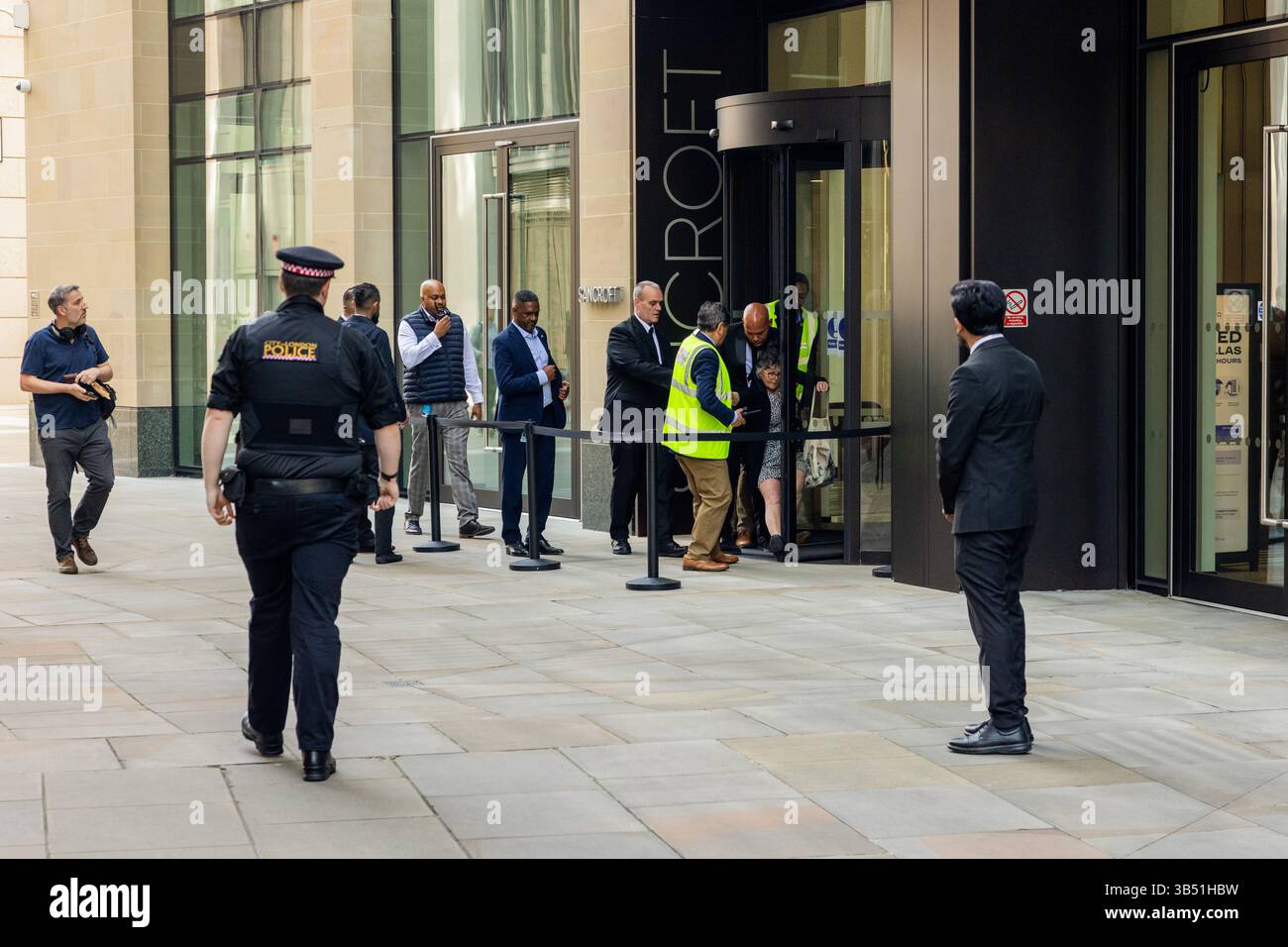 London, UK. 01 MAY, 2025. Protestor is removed as AXE DRAX activists ...