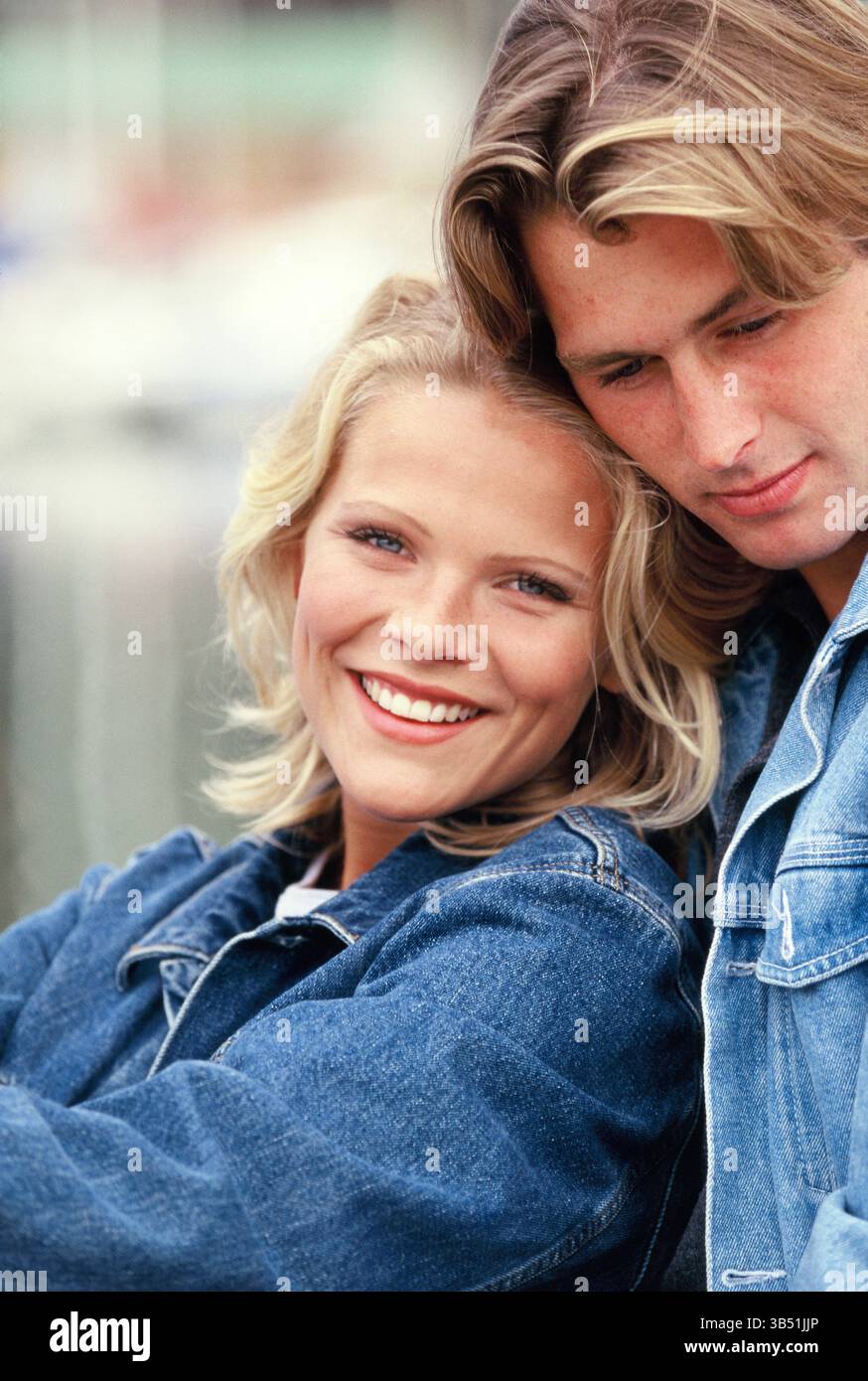 Romantic caucasian couple sitting hi-res stock photography and images ...