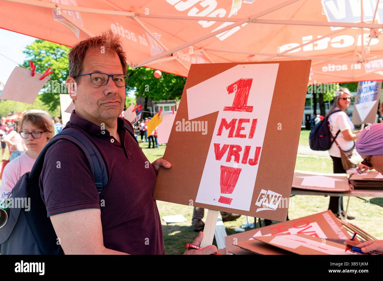 Amsterdam The Netherlands 1st May 2025 Dag van de Arbeid - Labour Day ...