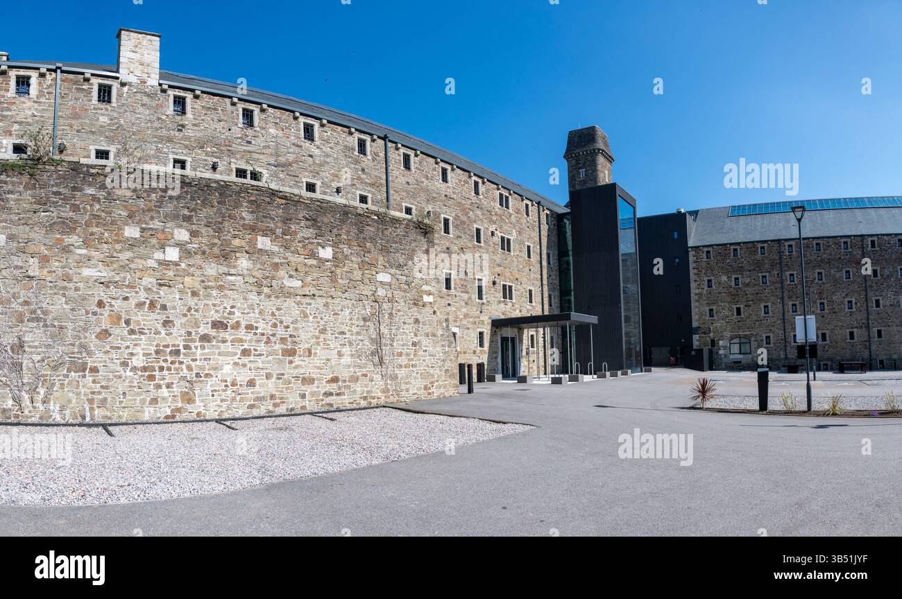 The image is of the notorious Georgian and Victorian era Bodmin Jail in ...