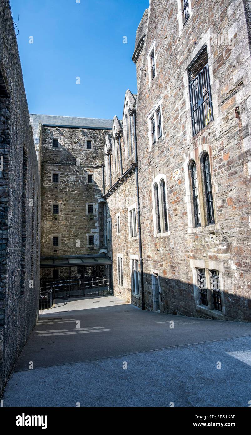 The image is of the notorious Georgian and Victorian era Bodmin Jail in ...