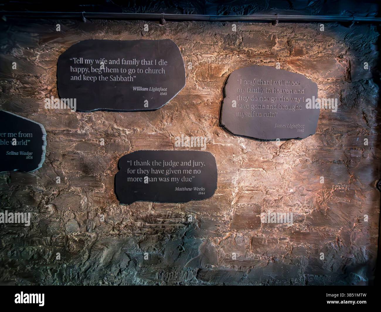 The image is of last messages by those hanged at the once notorious ...