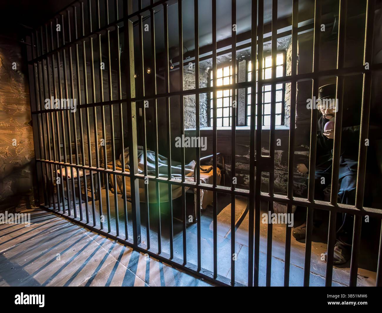 The image is of the guarded cell for those condemned to death by ...