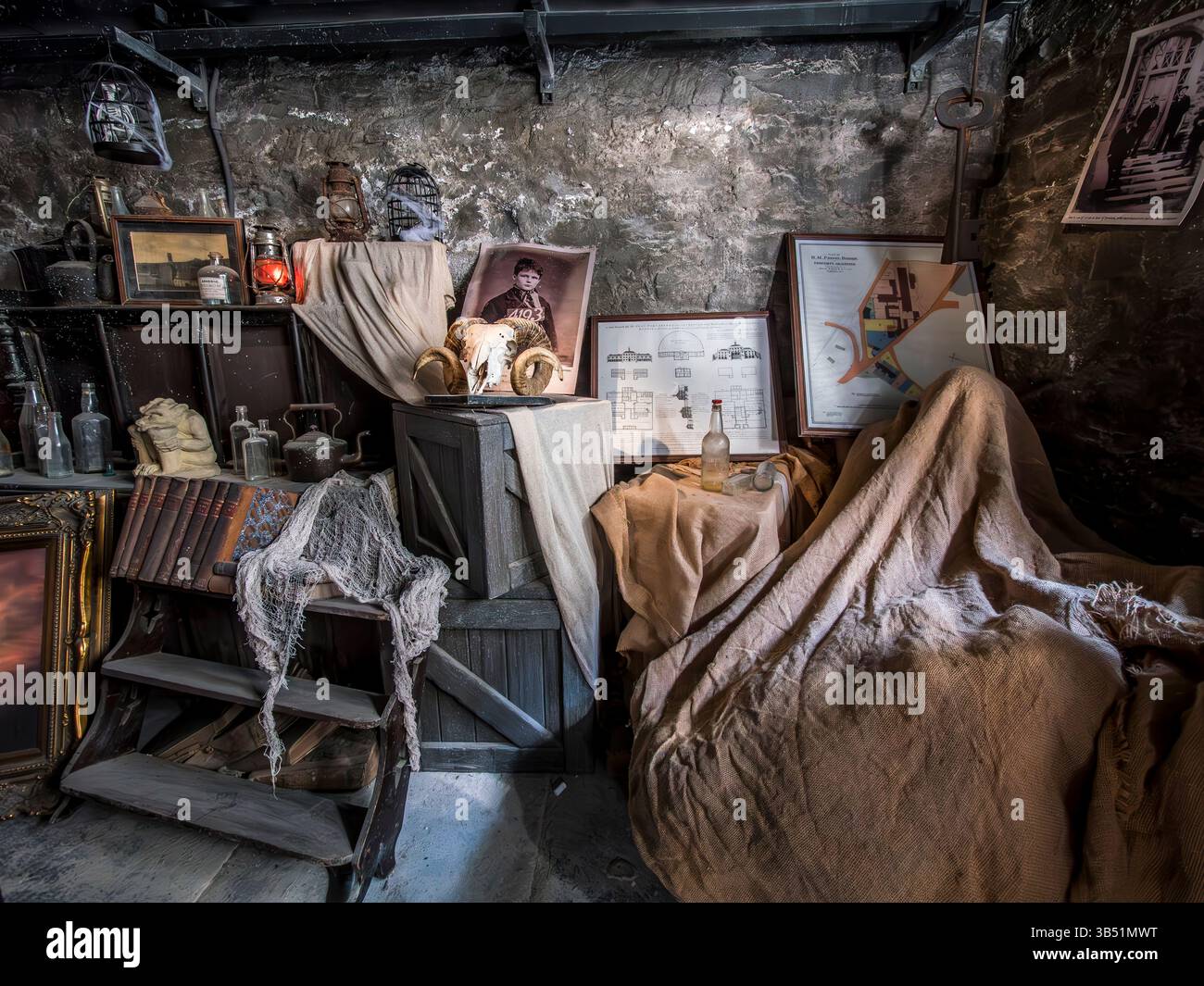 The image is of general memorabilia at the once notorious Georgian and ...