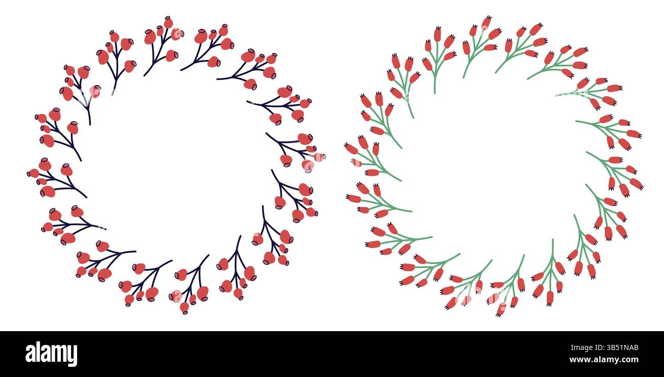 Romantic red flowers Stock Vector Images - Alamy