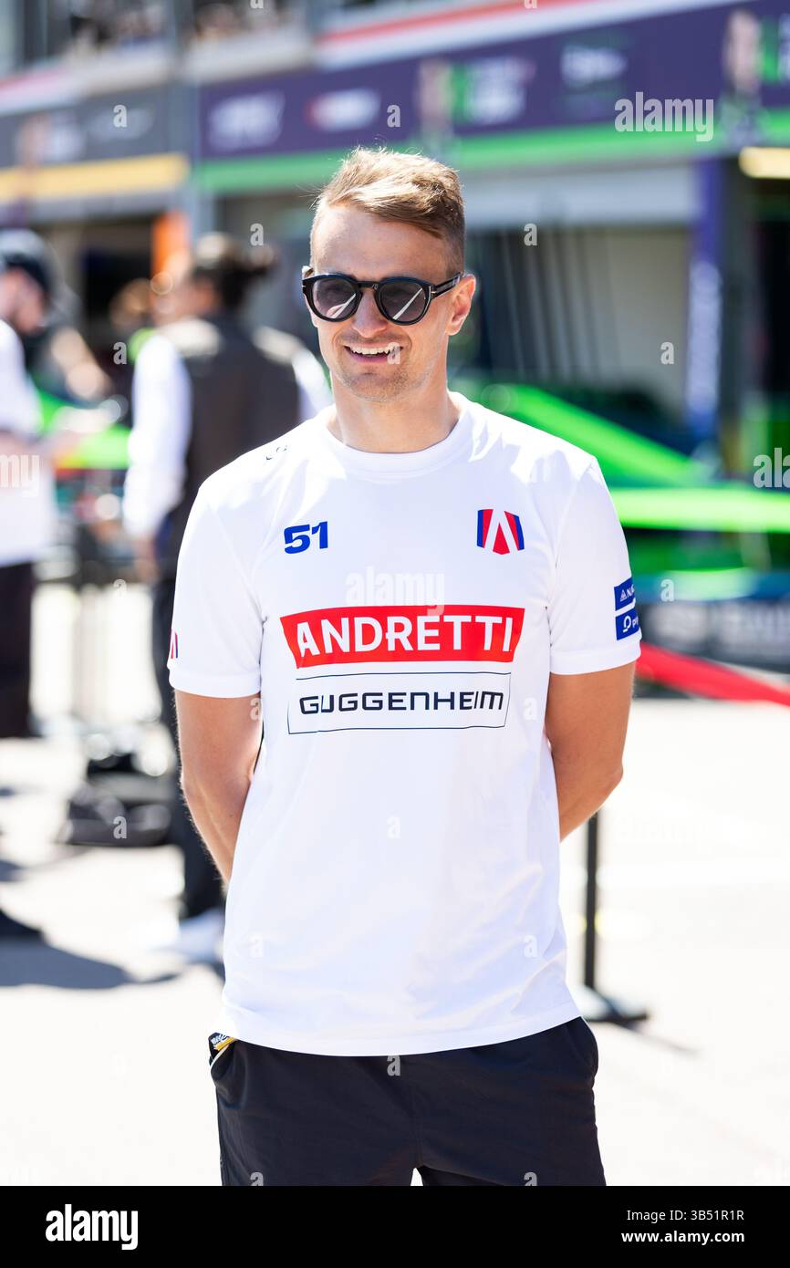 MULLER Nico (swi), Andretti Formula E, Porsche 99X Electric, portrait during the Monaco ePrix ...