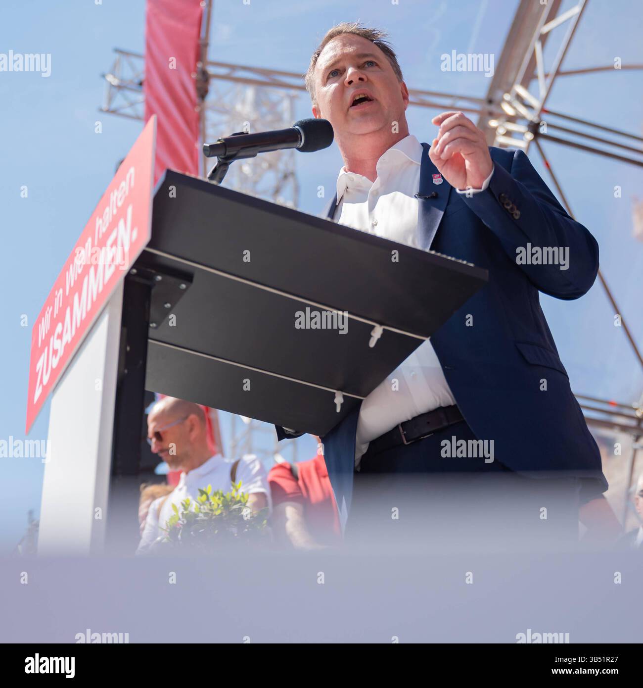 20250501 1. Mai-Kundgebung der SPOe Wien WIEN, OESTERREICH - 01. MAI ...