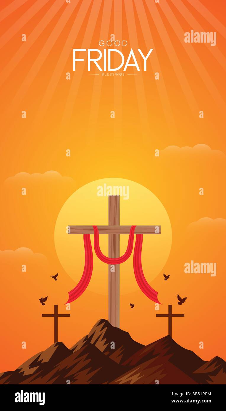 Good Friday Story | Jesus Christ with Outstretched Arms on Rocky ...