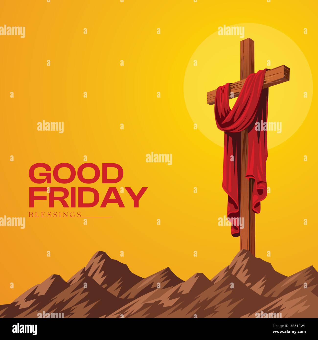 Good Friday Poster | Cloth with Birds and Happy Good Friday Message ...