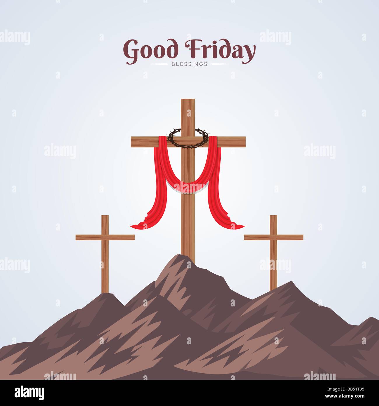 Good Friday Poster | Cloth with Birds and Happy Good Friday Message ...