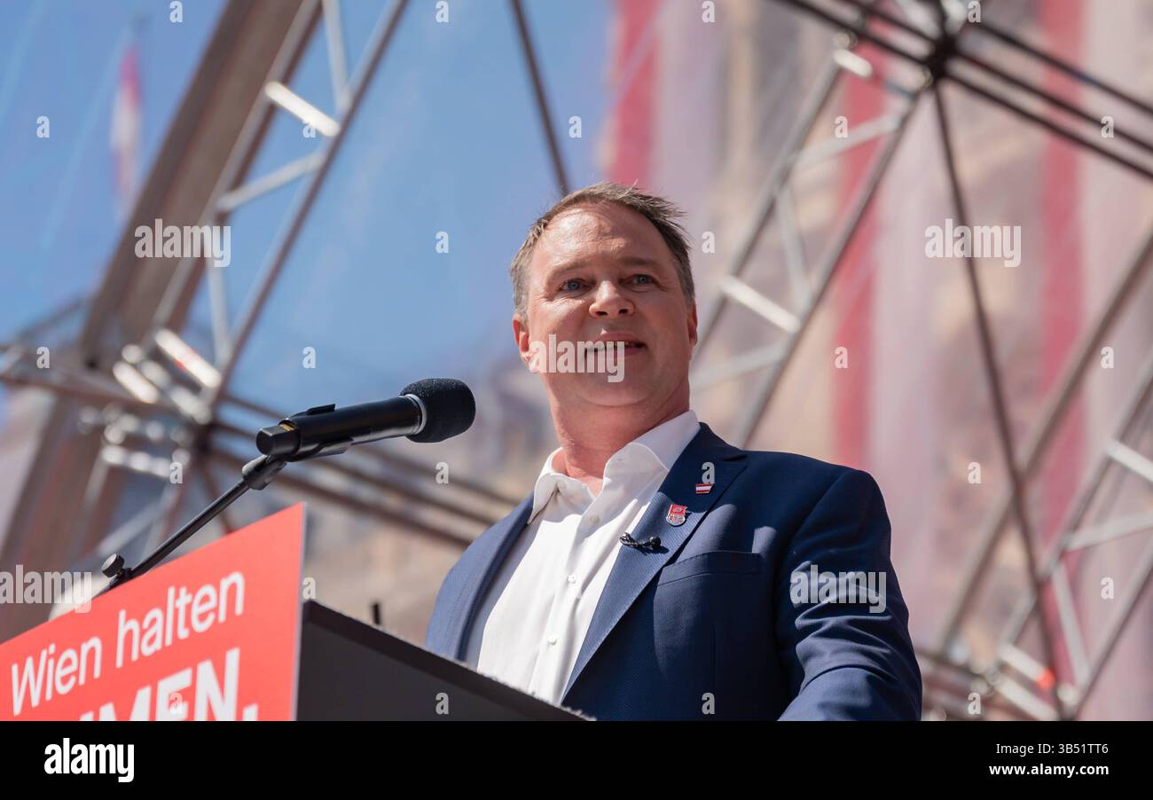 20250501 1. Mai-Kundgebung der SPOe Wien WIEN, OESTERREICH - 01. MAI ...