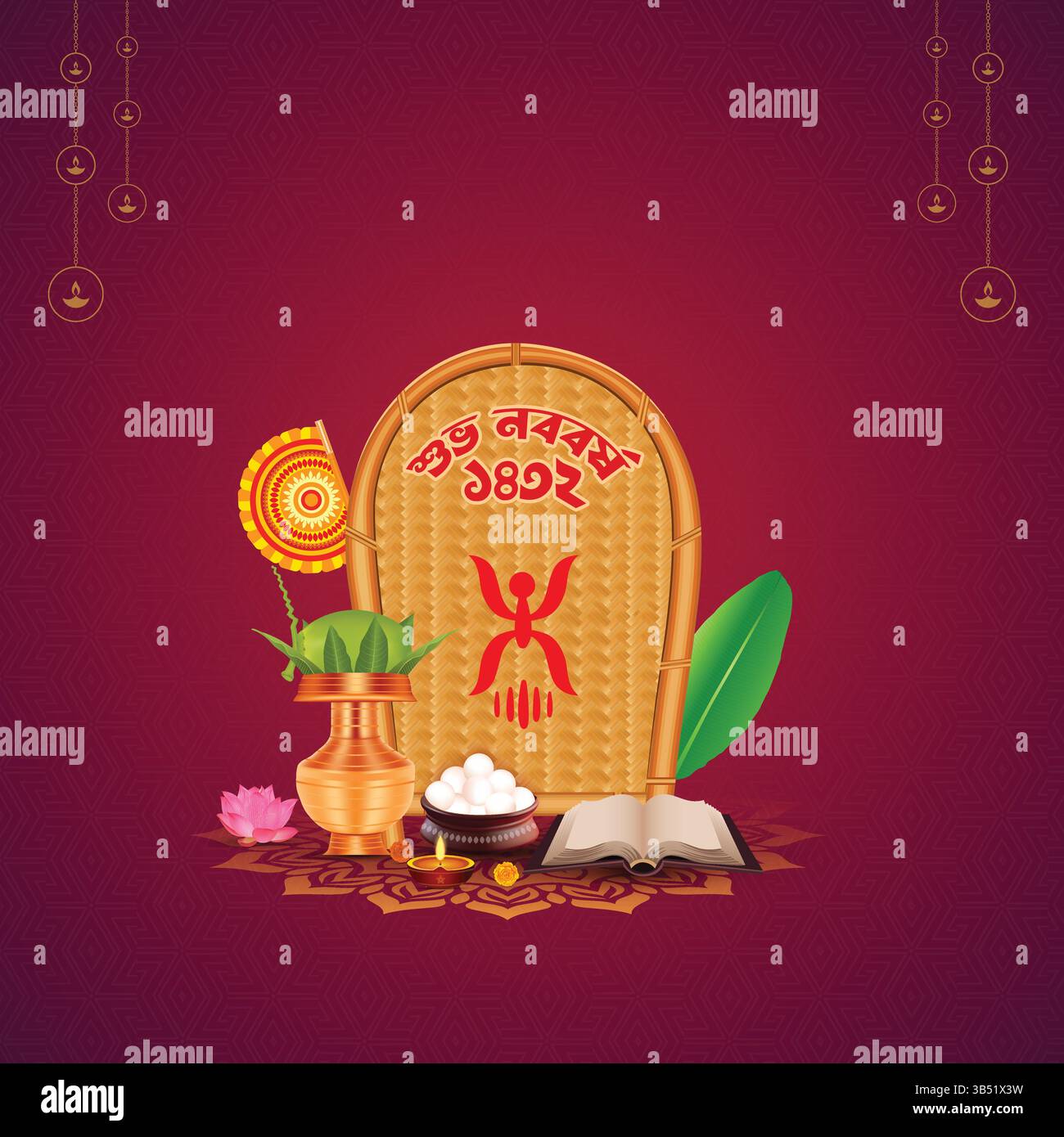 Pohela Boishakh Poster | Subho Nababarsha Poster, Bengali New Year ...