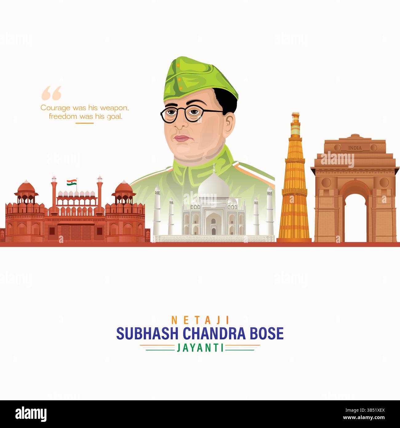 Subhash chandra bose jayanti hi-res stock photography and images - Alamy