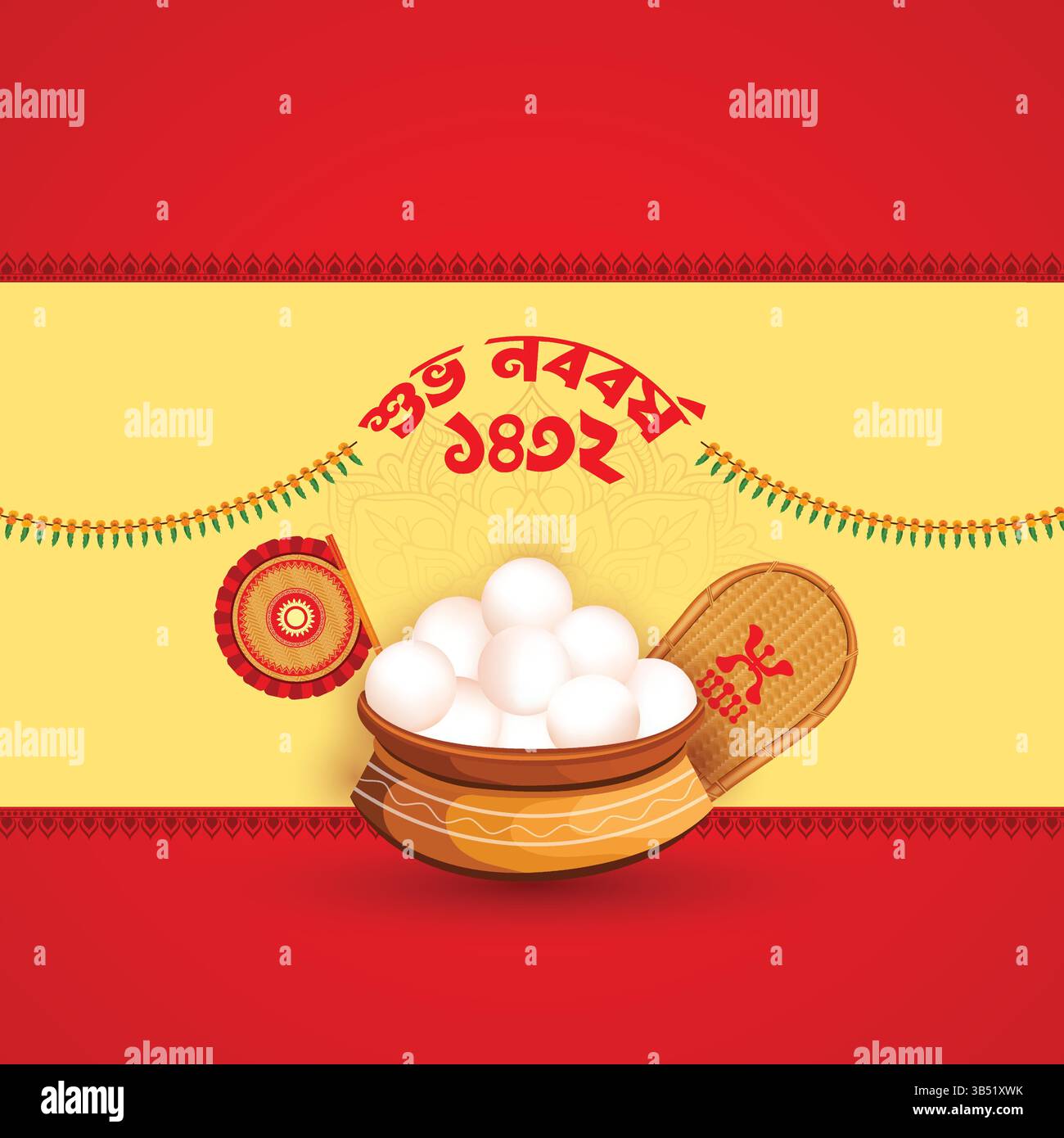 Pohela boishakh poster Stock Vector Images - Alamy