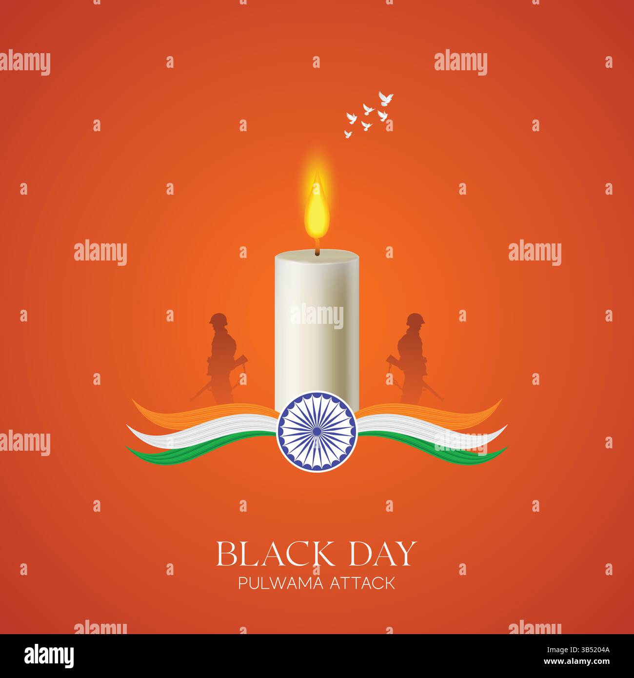 Pulwama Attack Poster | Social Media Poster Stock Vector Image & Art ...