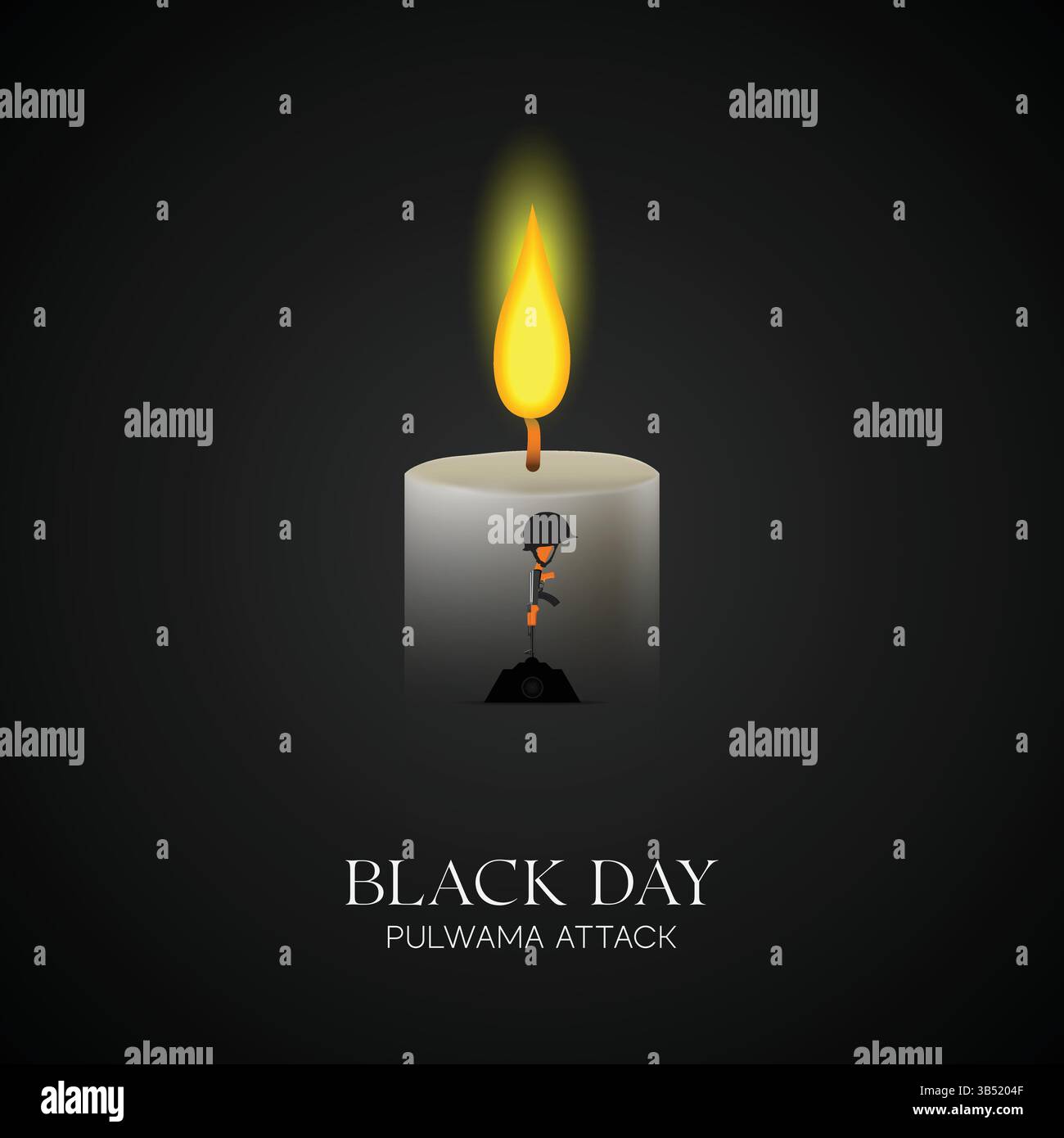 Pulwama Attack Poster | Social Media Poster Stock Vector Image & Art ...
