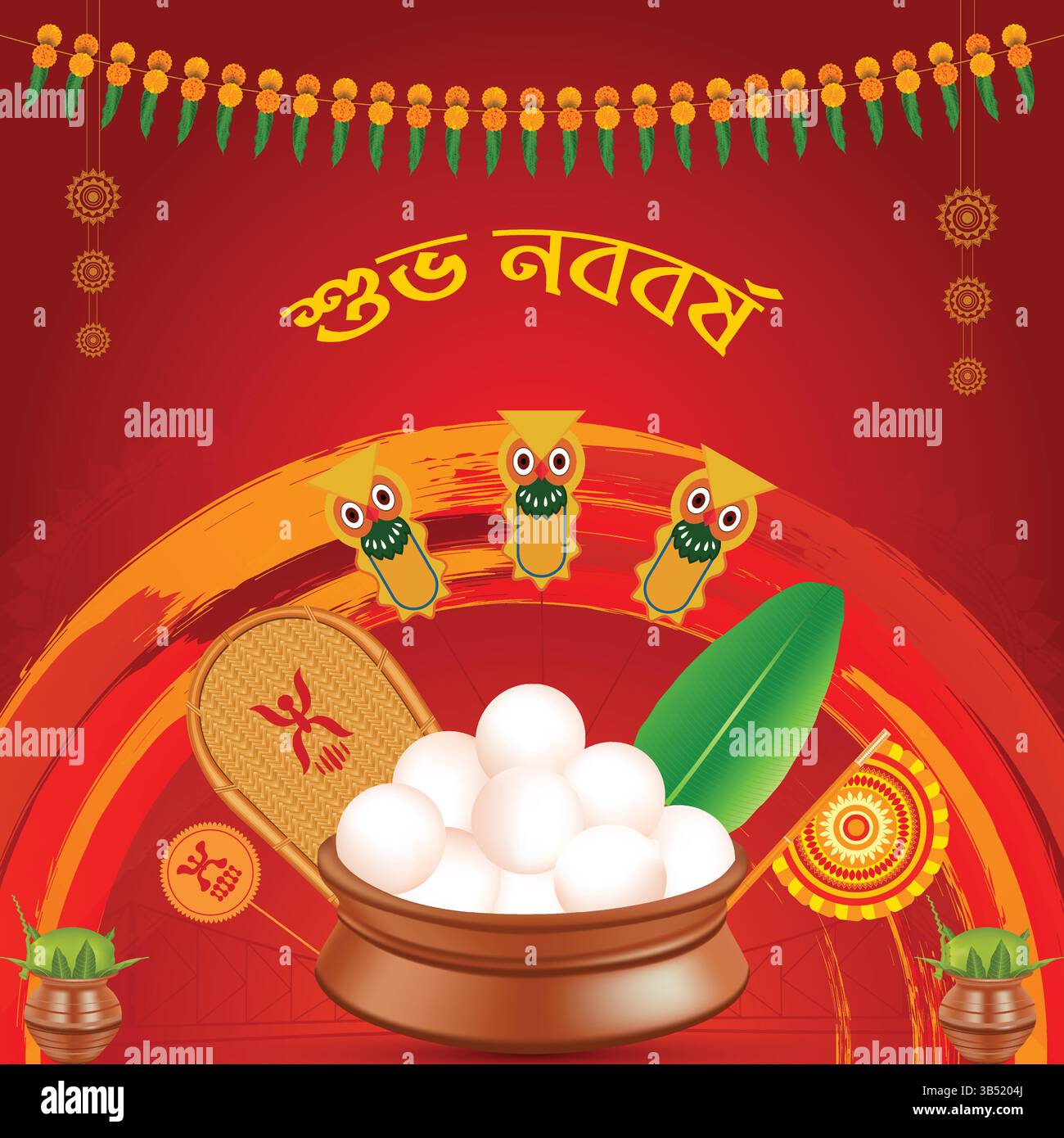 Pohela Boishakh Poster | Subho Nababarsha Poster, Bengali New Year ...