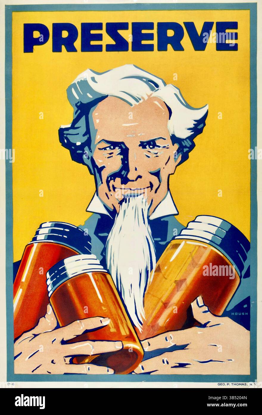 Carter Housh Propaganda posters, encouraging Americans to preserve food ...