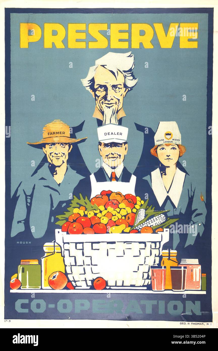Carter Housh Propaganda posters, encouraging Americans to preserve food ...
