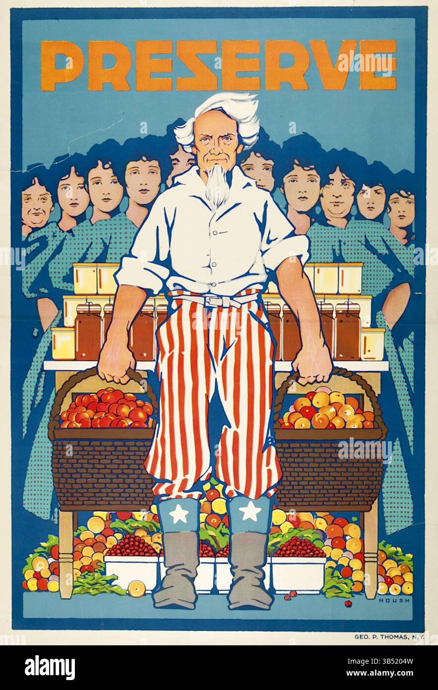 Carter Housh Propaganda posters, encouraging Americans to preserve food ...