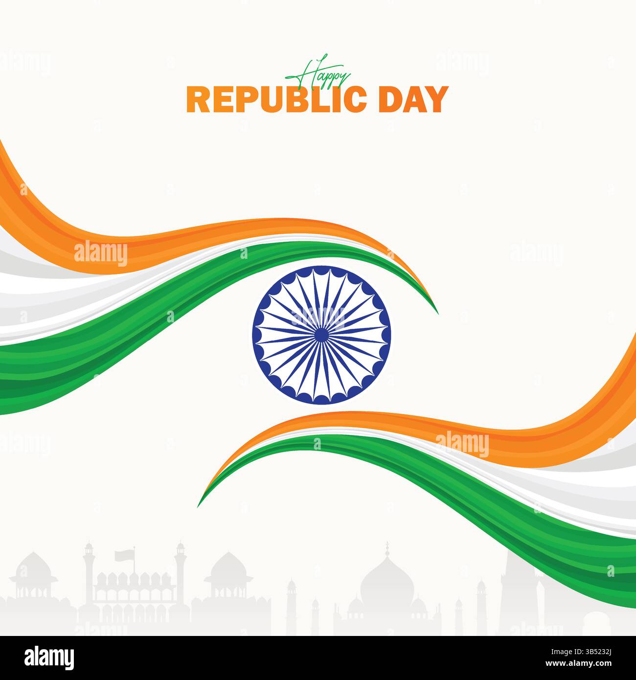 Republic Day Poster | Celebration with Fighter Jets, Landmarks, and ...
