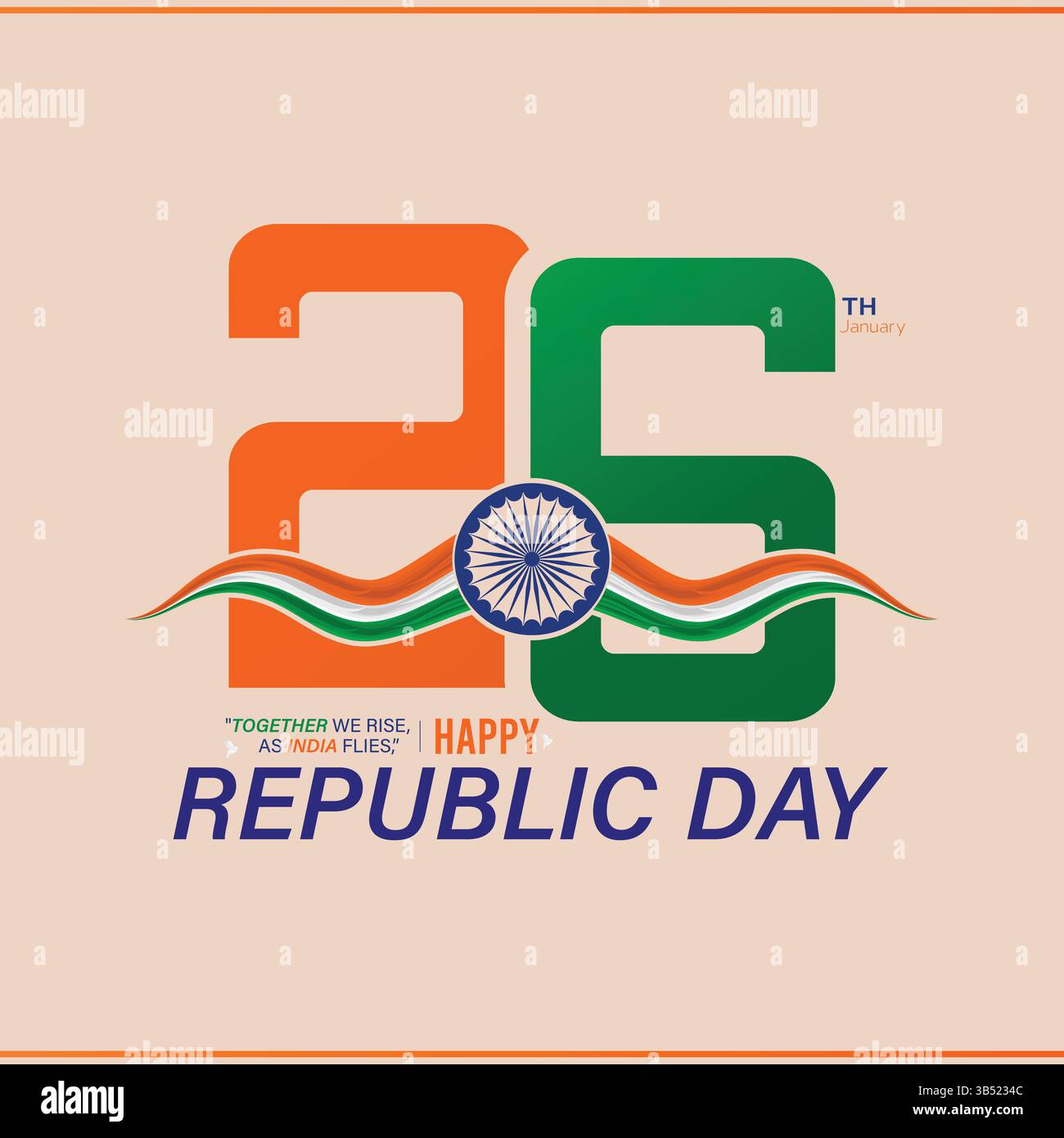Republic Day Poster | Celebration with Fighter Jets, Landmarks, and ...