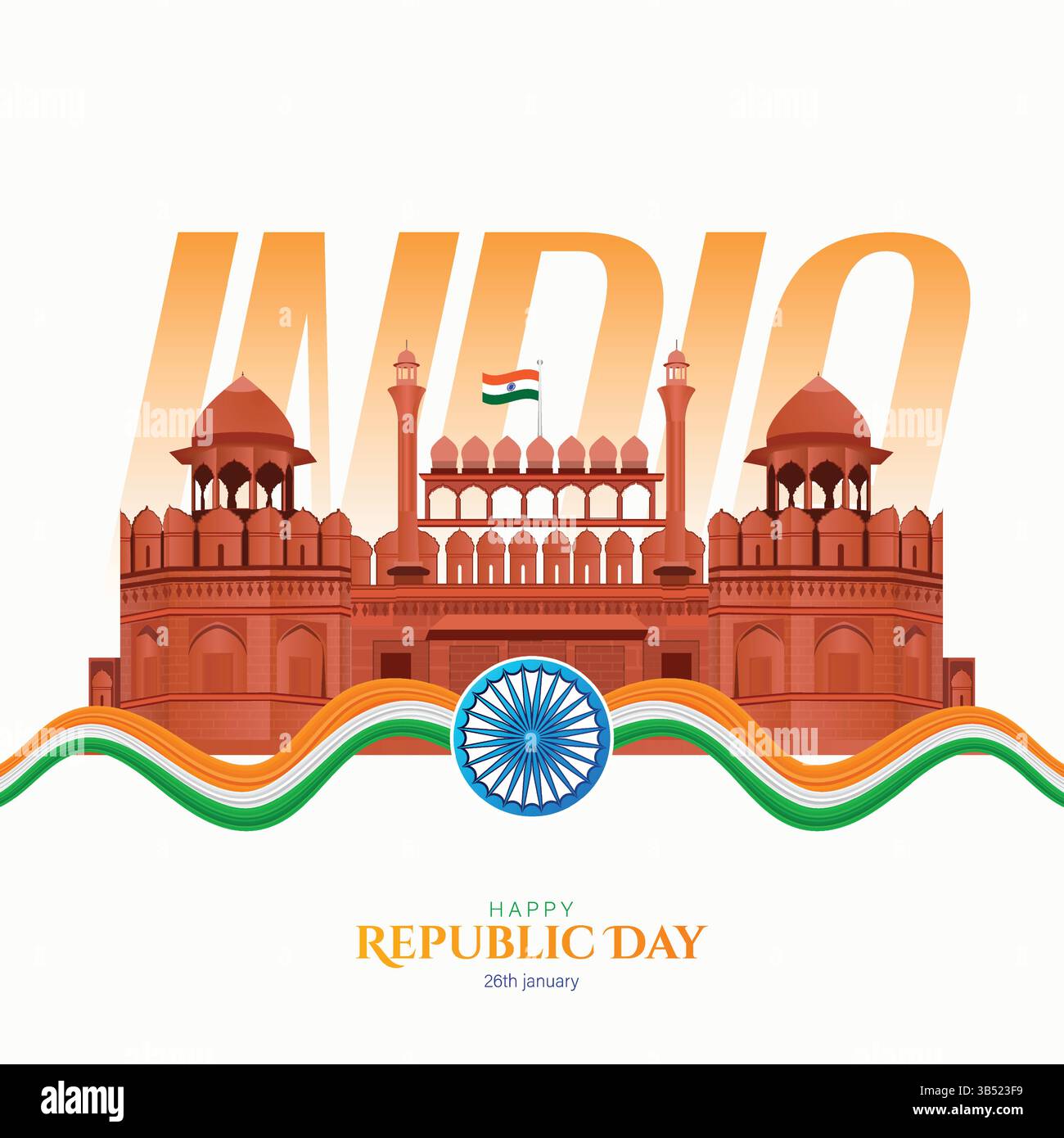 Republic Day Poster | Celebration with Fighter Jets, Landmarks, and ...