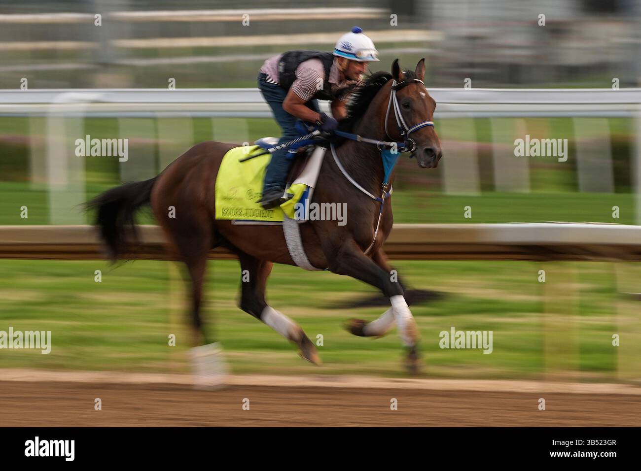 Kentucky Derby entrant Render Judgement works out at Churchill Downs ...
