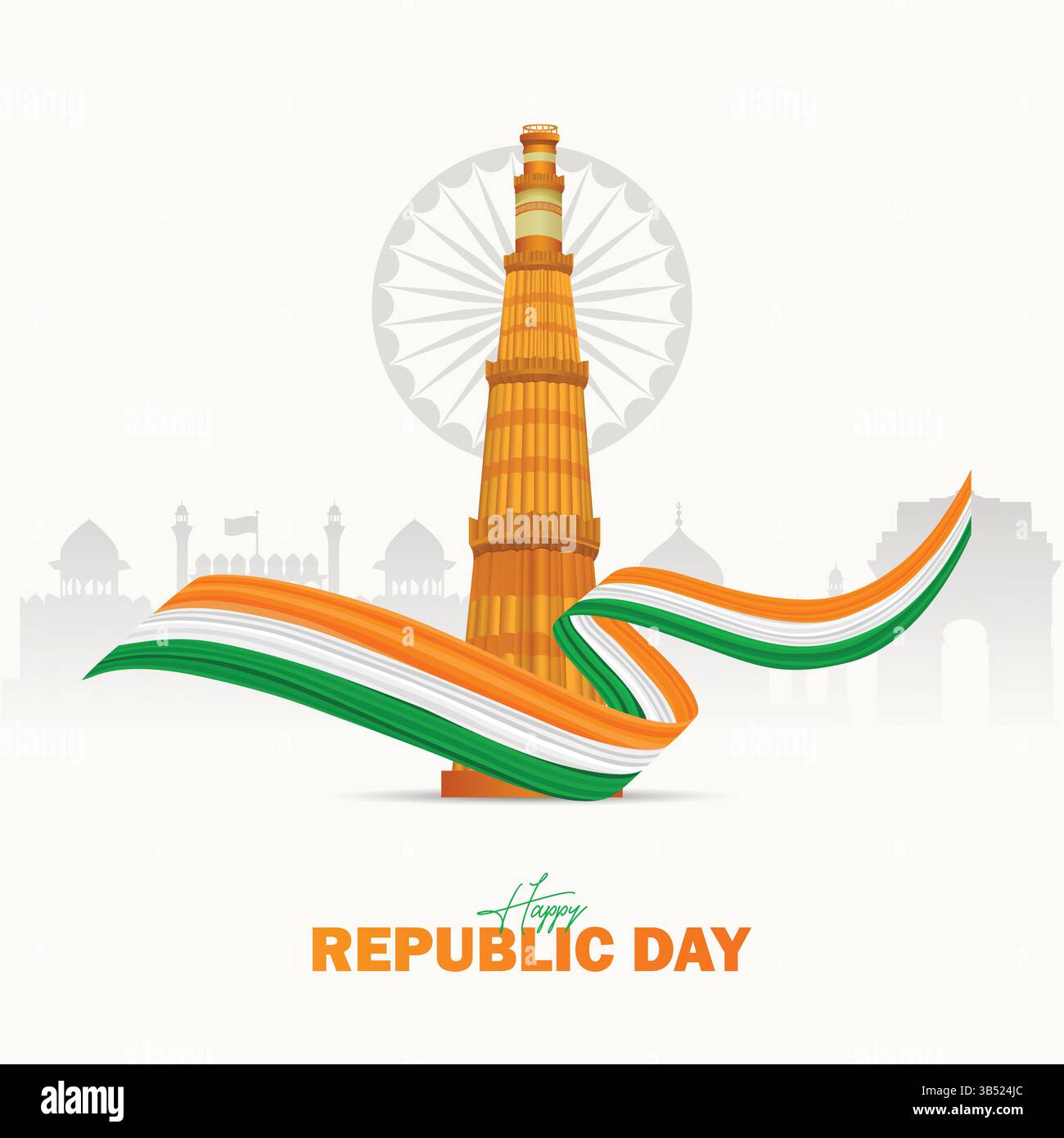 Republic Day Poster | Celebration with Fighter Jets, Landmarks, and ...