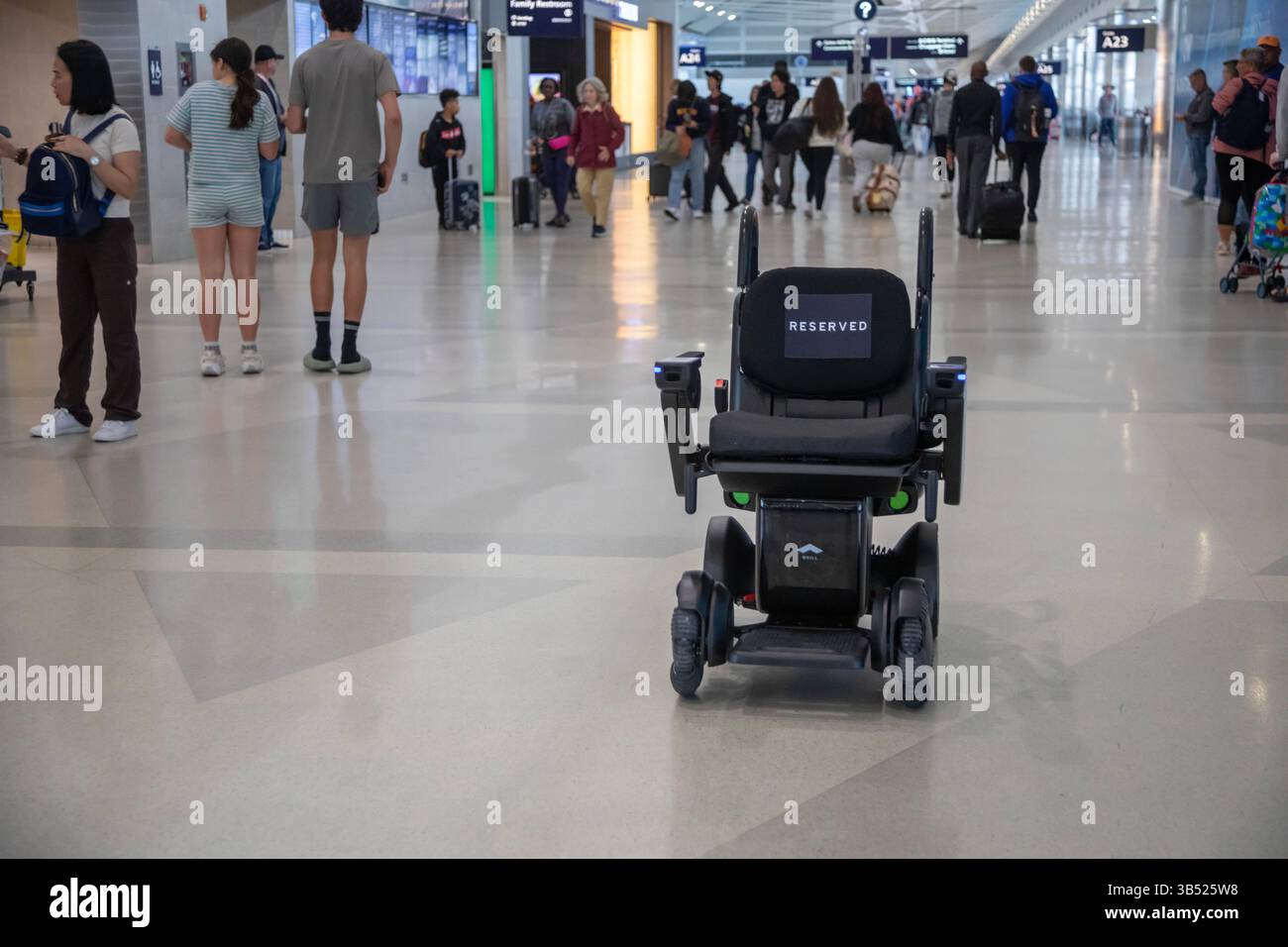 Detroit, Michigan - An autonomous wheelchair in the terminal at Detroit ...