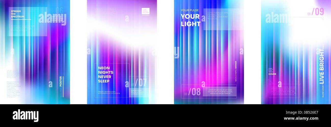 Colorful prismatic fractal glass texture with neon gradient and soft ...