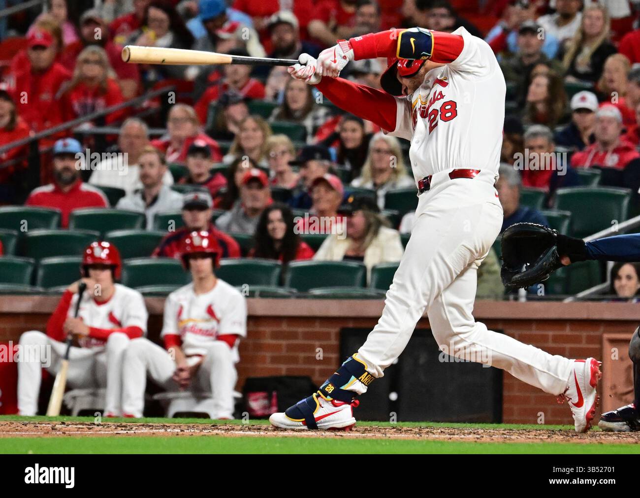 ST. LOUIS, MO - APRIL 14: St. Louis Cardinals third baseman Nolan ...