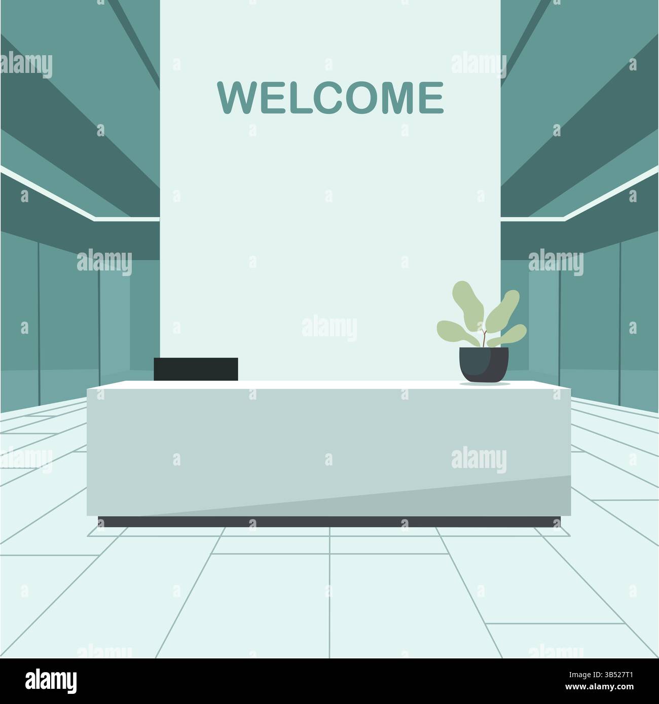 Vector cartoon background reception Stock Vector Images - Alamy