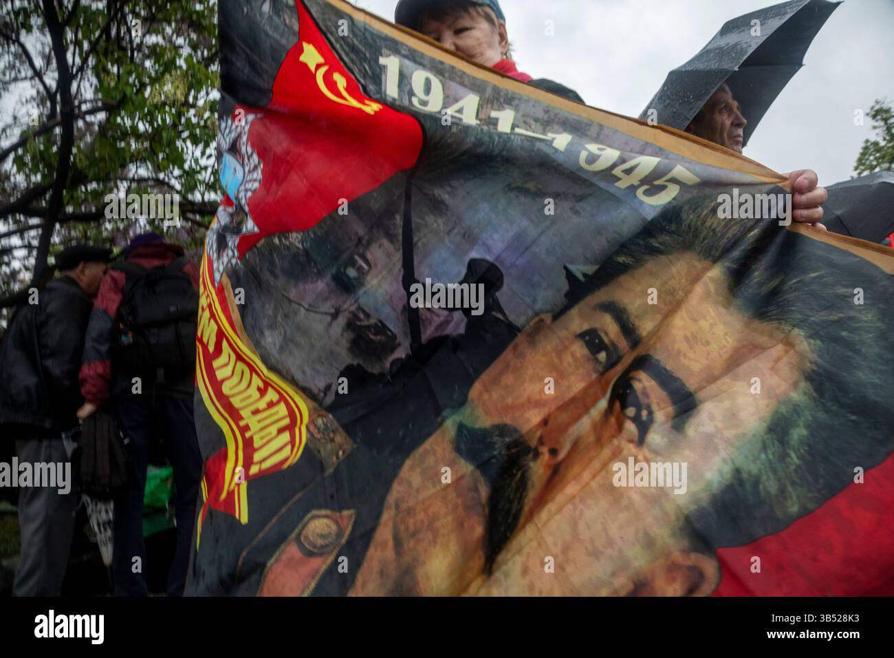 Moscow, Russia. 1st May, 2025. Russian Communist Party's supporters ...