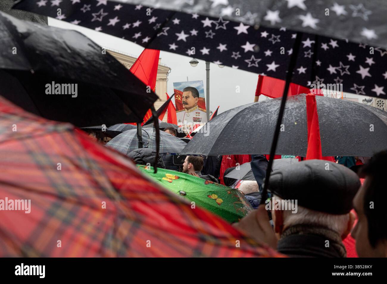 Moscow, Russia. 1st May, 2025. Russian Communist Party's supporters ...