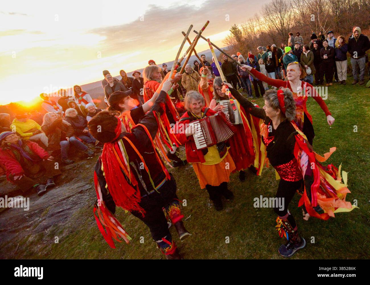 Several groups of Morris dancers gather at Putney Mountain Summit in ...