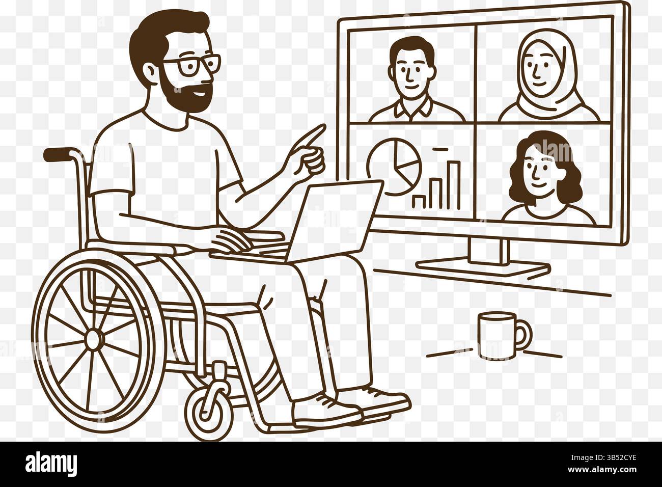 Virtual work culture vector vectors hi-res stock photography and images ...